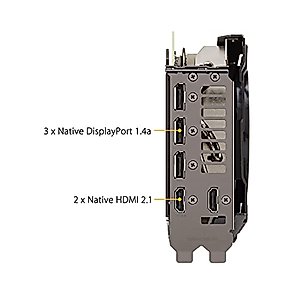 ASUS TUF Gaming NVIDIA GeForce RTX 3080 Ti OC Edition Graphics Card (PCIe 4.0, 12GB GDDR6X, HDMI 2.1, DisplayPort 1.4a, Dual Ball Fan Bearings, Military-Grade Certification, GPU Tweak II)