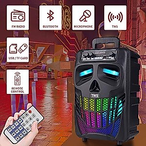 E I F E R Compact Bluetooth Speaker with Microphone - Portable Wireless Speaker for Hands-Free Rechargeable Battery with 4 Hours Playtime - Compatible with Smartphones and Tablets