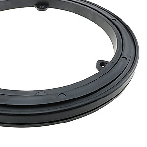 Lazy Susan LUORNG 10" Black Round Plastic Rotating Turntable Bearings for Potted Plants, Rotating Display Stand, Stereo Speakers,Dining-Table