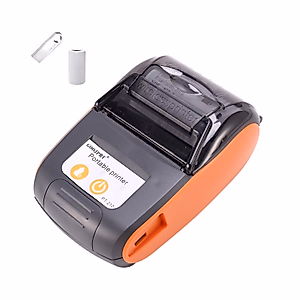 with Driver U Disk Thermal Printer Bluetooth Receipt Bill Wireless Portable Mini 58MM pos Printer 2 inch Android iOS Win MAC Pocket Ticket pos Printer for Restaurant Sales Retail 90mm/s Speed