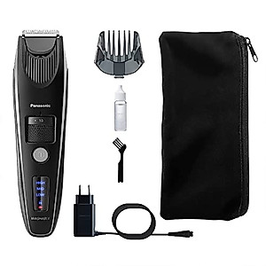 Panasonic Beard Trimmer for Men Cordless Precision Power, Hair Clipper with Comb Attachment and 19 Adjustable Settings, Washable, ER-SB40-K, 0.5-10mm lengths, 1 Pack