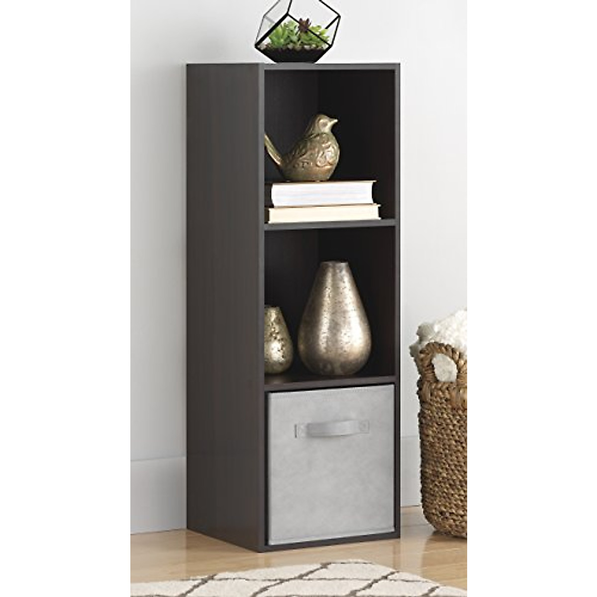 Whitmor Cube Organizer 3-Section, Espresso