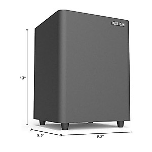 BESTISAN 6.5’’ Subwoofer, Powered Home Audio Sub woofer with Deep Bass in Compact Design, for Studio and Home Theater, Black,SW65C