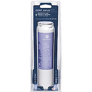 GE GSWF Refrigerator Water Filter | Certified to Reduce Lead, Sulfur, and 50+ Other Impurities | Replace Every 6 Months for Best Results | Pack of 1