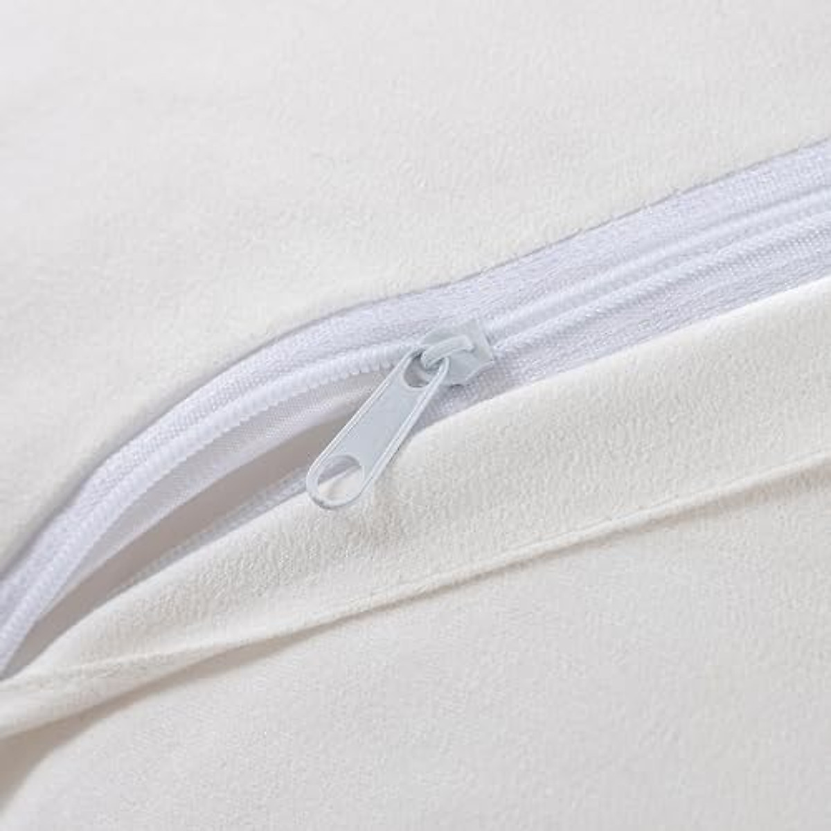 MIULEE Pack of 2 Decorative Faux Fur Throw Pillow Covers New Luxury Series Style Fluffy Pillow Case Cushion Cover for Sofa Bedroom Car White 18 x 18 Inch