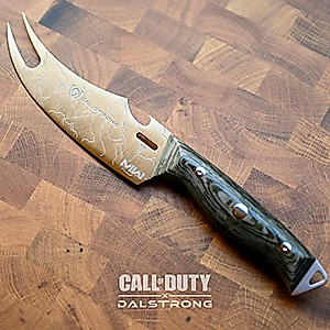 Dalstrong Pitmaster BBQ & Meat Knife - 6.5 inch - Call of Duty Edition - Exclusive Collector Set - High-Carbon 9CR18MOV Steel - G10 Digital Camo Handle - Thin & Zero Friction Blade - Leather Sheath