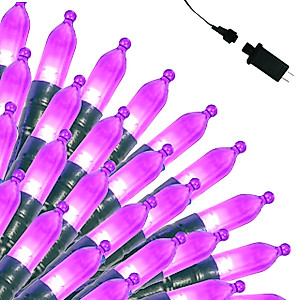 Joiedomi 200 LED Purple Halloween String Lights with 8 Modes 65.2FT Green Wire for Indoor Outdoor Holiday Décor Halloween Event Decoration, Tree, Eaves, Haunted House Theme Party