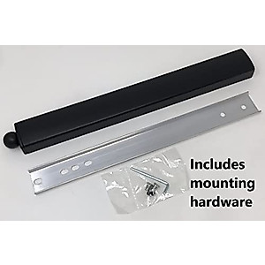 Nincrane Telescoping Valet Bar Matte Black by Cabinet Organizers