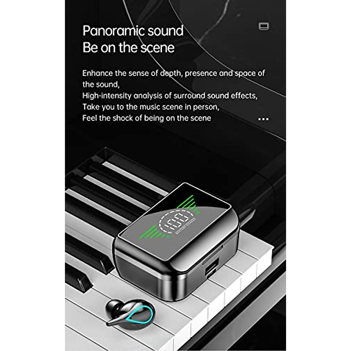 proQual M31-A Wireless Earphone in-Ear Low Latency Mini Stereo Sound Bluetooth-Compatible 5.2 Earbud for Gaming Bluetooth-Compatible