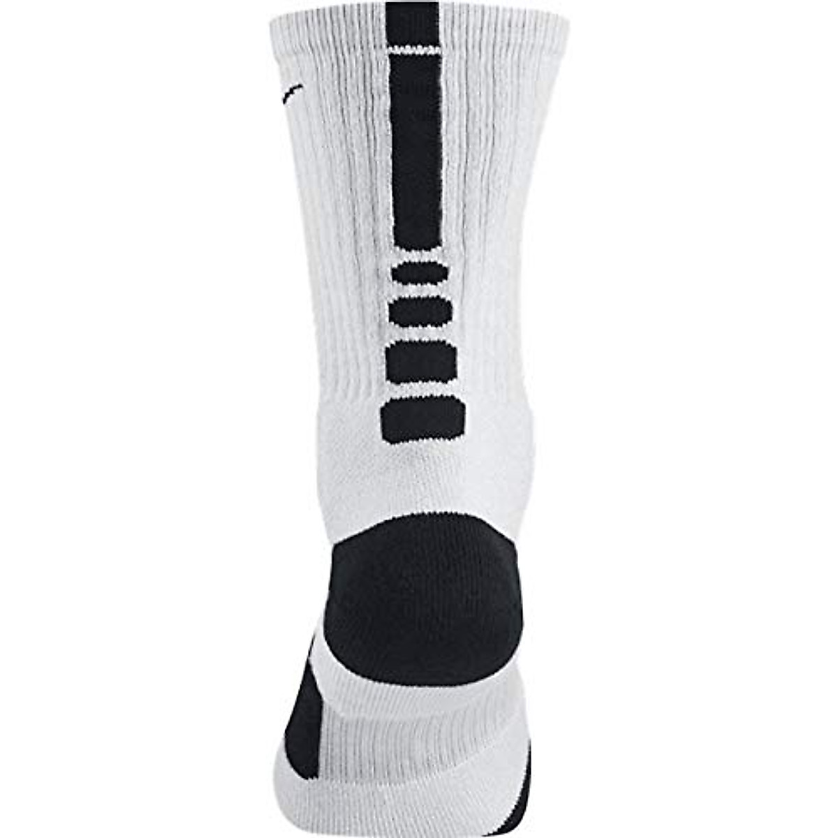Nike Dri-Fit Elite Basketball Socks (Medium, White/Black/(Black))