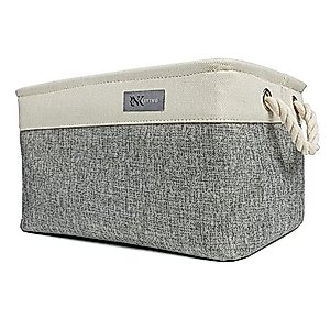 RNK LIVING - Storage Basket for Organizing Home & Office - Fabric Storage Basket - Storage Bin for Shelves - Multi-purpose - 16" L x 12" W x 9" H
