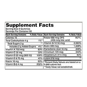 Kirkland SignatureTM Adult Multivitamin, 320 Gummies Adult Multivitamin, 2-Pack 320 Gummies Total by Kirkland Signature