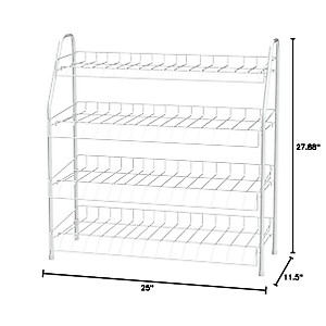 Whitmor - 6023-211 4-Tier Closet Shelves White