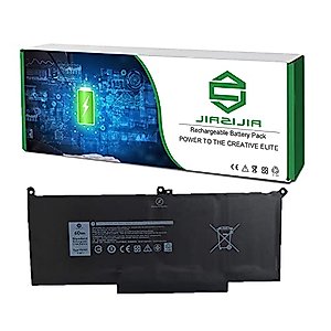 JIAZIJIA F3YGT DM3WC Laptop Battery Replacement for Dell Latitude 7280 7290 E7280 E7290 7380 7390 E7380 E7390 7480 7490 E7480 E7490 Series Notebook 0DM3WC 2X39G 7.6V 60Wh 7500mAh