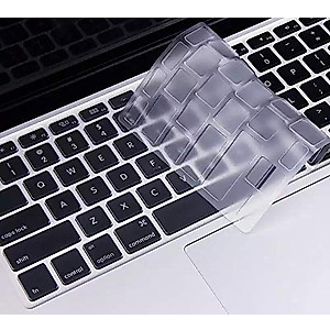 Ultra Thin Clear Keyboard Cover for Old MacBook Air 13 Inch A1466 A1369(Release 2010-2017) & MacBook Pro 13 Inch, MacBook Pro 15 Inch(2015 or Older Version, A1425 A1502 A1278 A1398), TPU