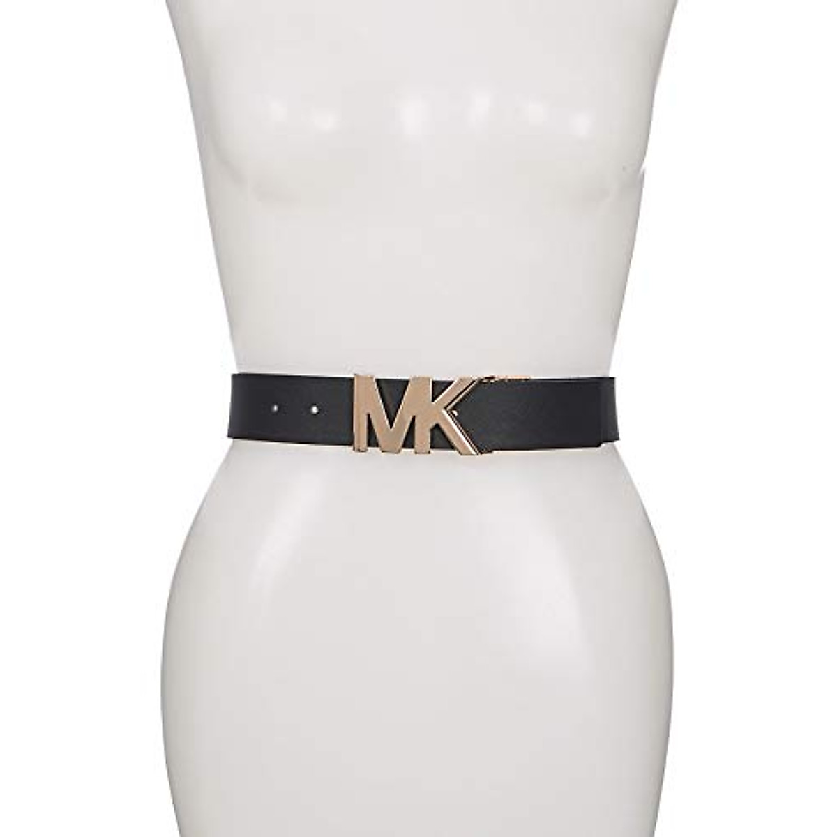 Michael Kors Womens Mk Logo Reversible Belt Brown/Black (L)