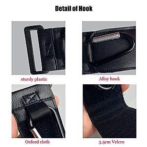 2pcs Baby Stroller Hook for Mommy,Hooks for Shopping Bags & Diaper Bags & Hanging Purses,Velcro Hook Clip Stable,Shopping Bag Holder,Up to 4kgs (Black)