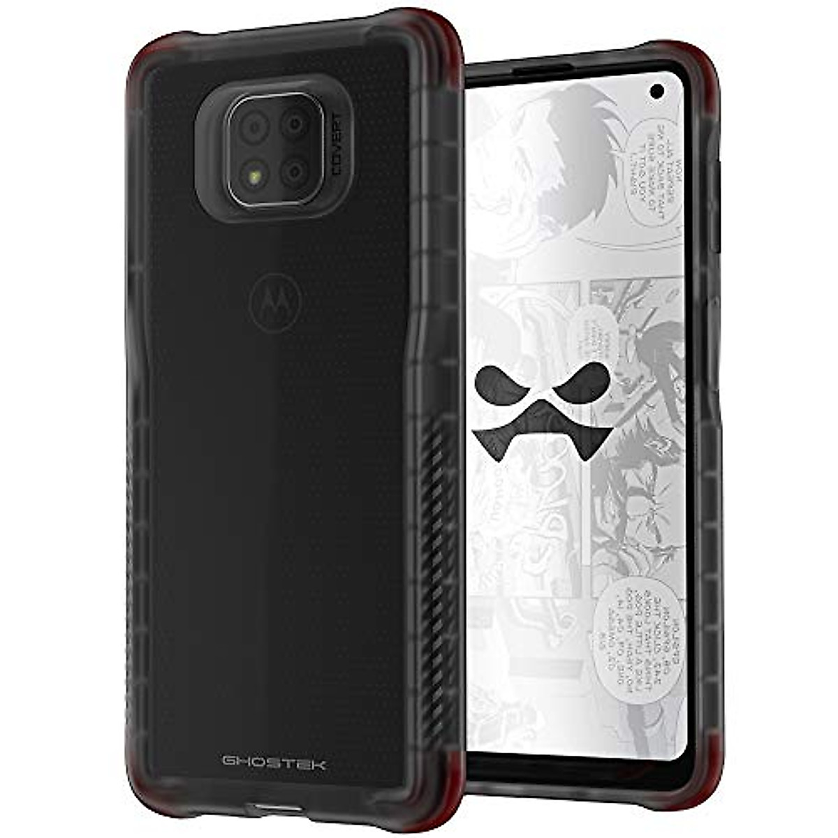 Ghostek Covert Clear 2021 Moto G Power Case with Slim Design and Premium Protection Ultra Thin Durable Protective Shockproof Phone Cover Compatible with 2021 Motorola Moto G Power (6.6 Inch) (Smoke)