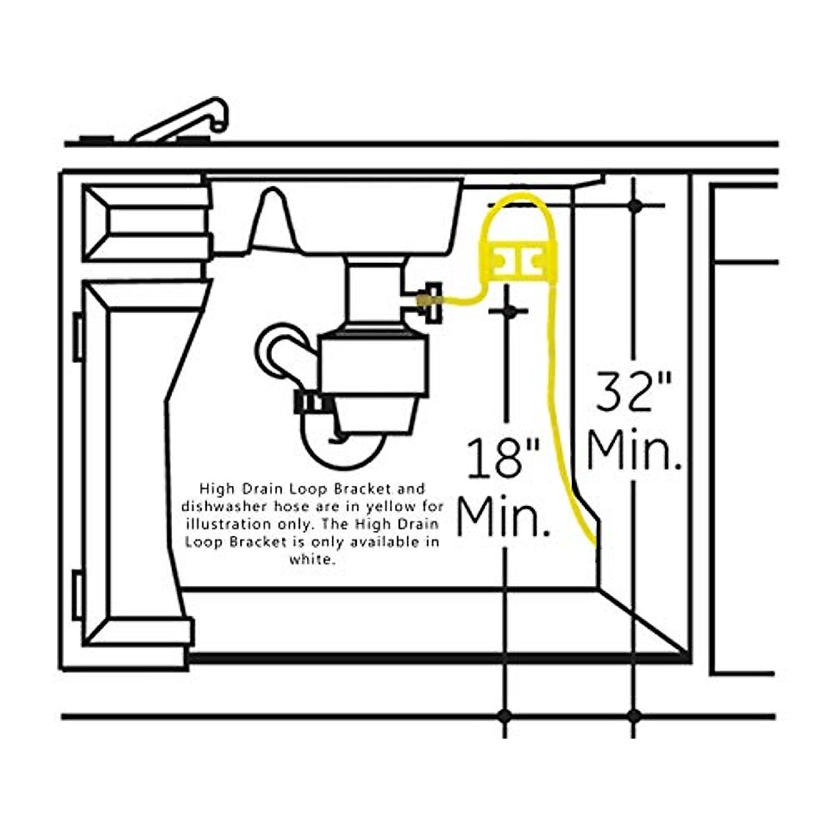 Mr. Chain High Drain Loop Bracket (1/2") - 77000-1