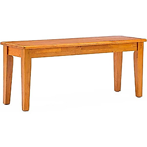 BOWERY HILL Wood Dining Bench in Oak
