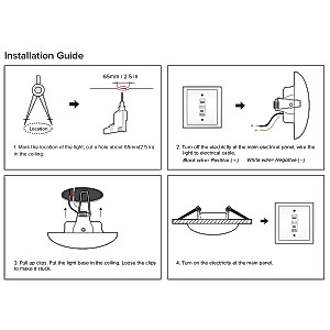 Dream lighting 12volt RV LED Interior Light Recessed Dome Ceiling Light with Springs Soft White Lighting-3500K, 4.5inch