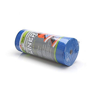 Reizen Tech Max-Tough Tool Box Liner-18 inches x 24 feet x 3mm - Stay-Put Surface Defends Against Wear and Tear - Keeps Tools Protected and Organized - Garage Shelves, Tool Chest, and Cabinets - Blue