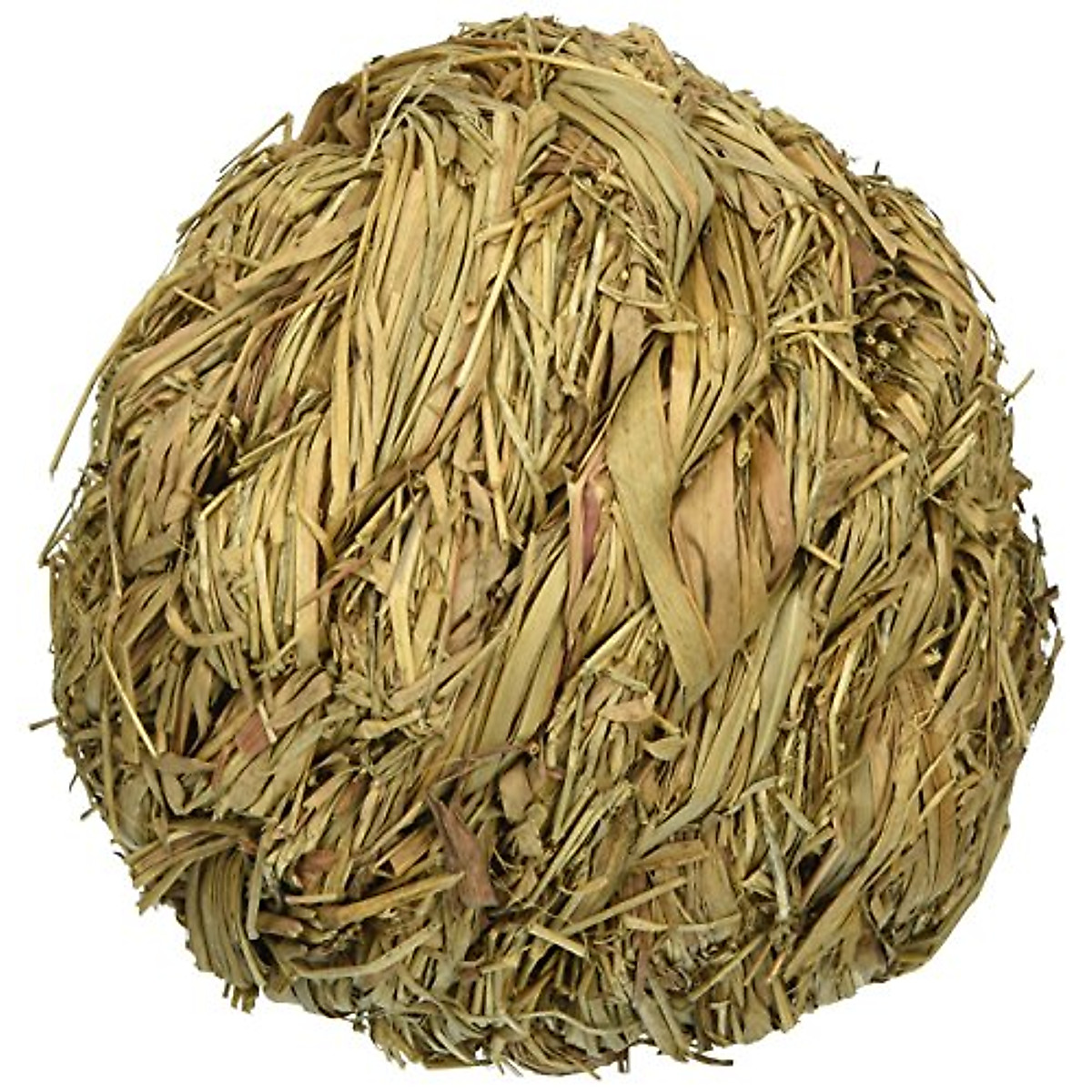 Natural Woven Grass Play Ball for Small Animals, 2 Pack