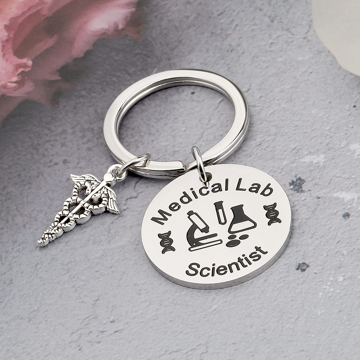 TGBJE Medical Lab Scientist Gift Medical Lab Scientist Keychain Lab Assistant Gift Medical Laboratory Scientist Gift (Lab Scientist)