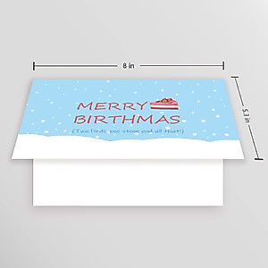 Funny December Birthday Card, Merry Birthmas Card, Christmas Birthday Card for Friend