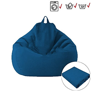 HIGOGO Lazy Sofa Cover Bean Bag Chair Cover Without Filler, BeanBag Cover, Home Furniture Accessories (Color : D, Size : 100 * 120cm)