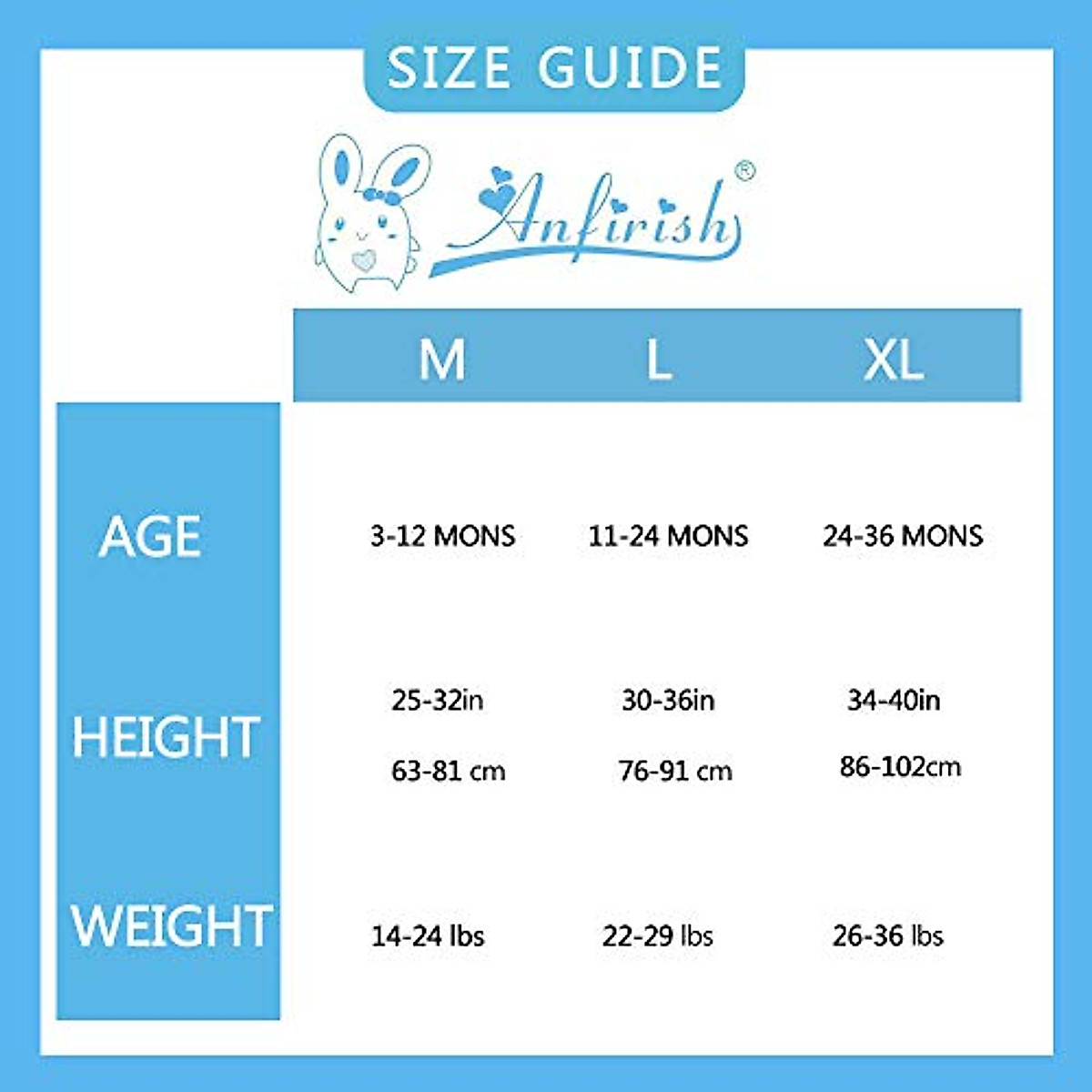 Anfirish Baby Sleep Sack- Sleep Bag,2.5 TOG,Wearable Blanket,100% Cotton,Quilted Winter Model,3-12 Months. 29.5"