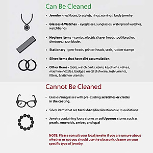 Magnasonic Professional Ultrasonic Jewelry Cleaner with Digital Timer for Eyeglasses, Rings, Coins (MGUC500)