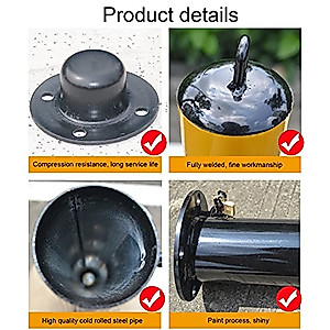 Removable Car Parking Space Lock High 750mm Parking with Padlock & Screw Parking Barrier Post Easy Installation (Black Yellow) (Black Yellow)