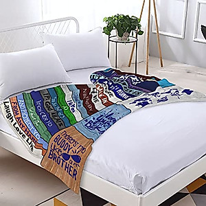 Big Brother Gift | Birthday Gifts for Brother | Gift for Adult Brother Blanket | Brother Gifts from Sister | Graduation Gifts Throw Blankets 60"x 50" (To My Brotaher, 60" X 50" Brother Blankets)