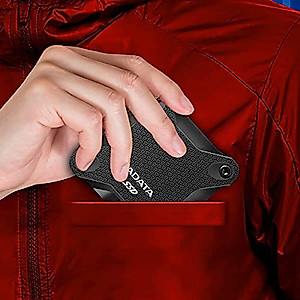 ADATA SD600Q 480GB Ultra-Speed Portable Durable External SSD - Up to 440MB/s - 3D NAND USB3.2 Black (ASD600Q-480GU31-CBK)