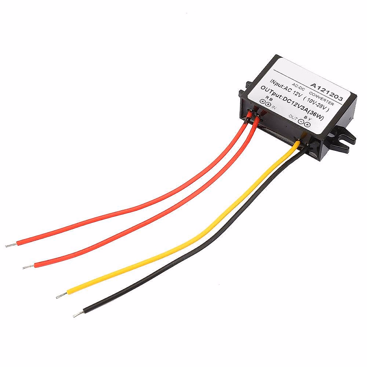 Step Down Power Supply, Car Voltage Regulator, AC 10-28V to DC 12V Converter AC-DC Power Supply Module(3A)