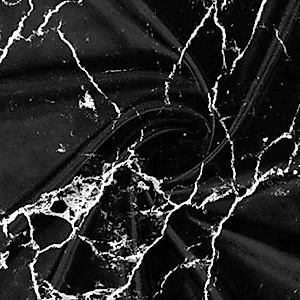 Marbling Satin Pillowcase for Hair and Skin, Black White Marbling Silk Pillowcase with Zipper Slip Pillowcase Silk King Size Pillow Cases Pillowcases 20x40in