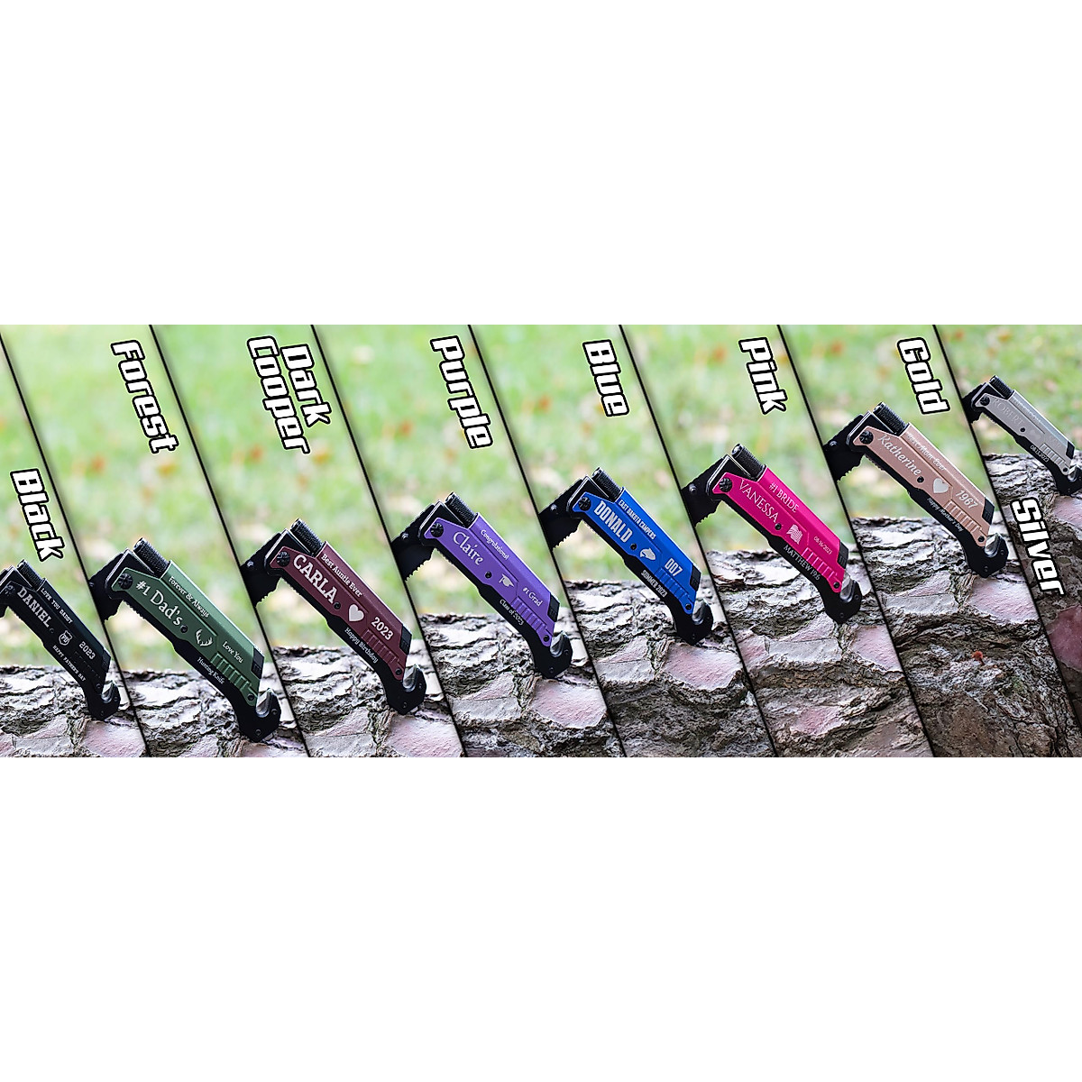 Home and Plan Personalized Engraved Pocket Knife Gift, Purple - Customized Pocket Knives Christmas Gifts for Men & Women with Velvet Pouch