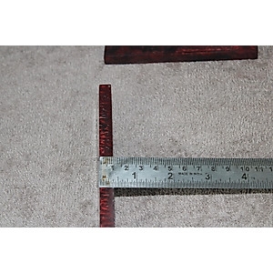 Resin Knife Scales Blank for DIY Crafts Knife Gun Handle Decoration, Exotic Knife Scales,Timber Handle Plate for Music Instruments (Burgundy)