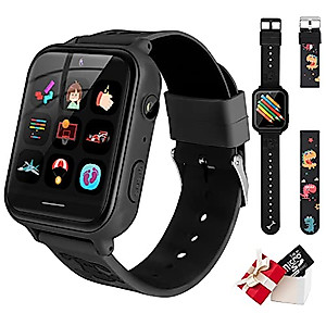ele ELEOPTION Kids Smart Watch with HD Touch Screen Camera Video Recorder Games SOS Music (Build-in 1GB SD Card) for Boys Girls 3-14 Years,Cell Phone Watch Without GPS