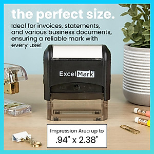 ExcelMark A2359 Self-Inking Rubber Stamp - Return to Sender Not at This Address