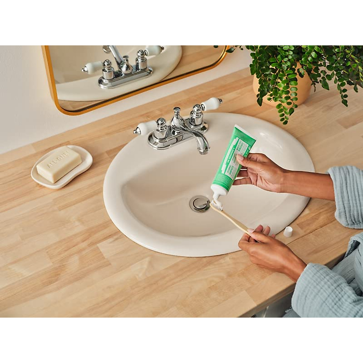 Dr. Bronner’s - All-One Toothpaste (Spearmint, 5 Ounce)