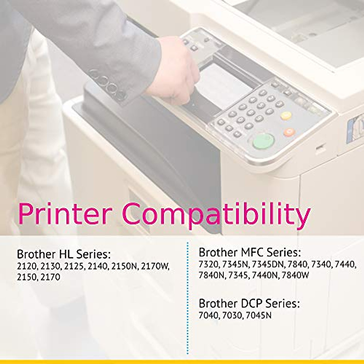 CS Compatible Toner Cartridge Replacement Brother TN360 TN-360 Black DCP 7040 7030 7045N MFC-7320 7340 7440 7345DN 7840N 7440N 7840W HL-2120 2130 2125 2140 2150N 2170W