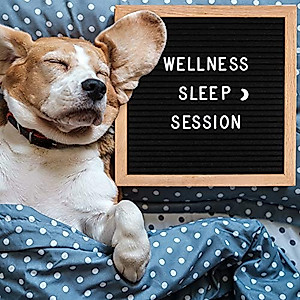 ABELL Felt Letter Board Include 680 Pre-cut Letters, 10x10 Inches Message Changeable Board for Farmhouse Office Rustic Home decor