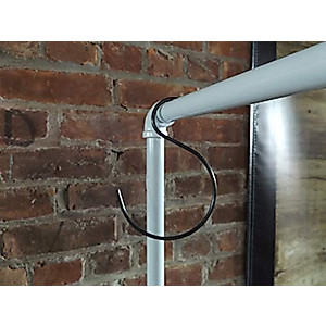 NAHANCO SHKLGB Heavy Duty Steel S Hook Hanger, Black, 7" (Pack of 12)