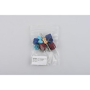 gohantee 17Pcs Air Conditioning Valve Core Kit Schrader Valve Cores Accessories A/C R12 R134a Refrigeration Valve Stem Core Rmover Tool HVAC System Seal Caps Kit