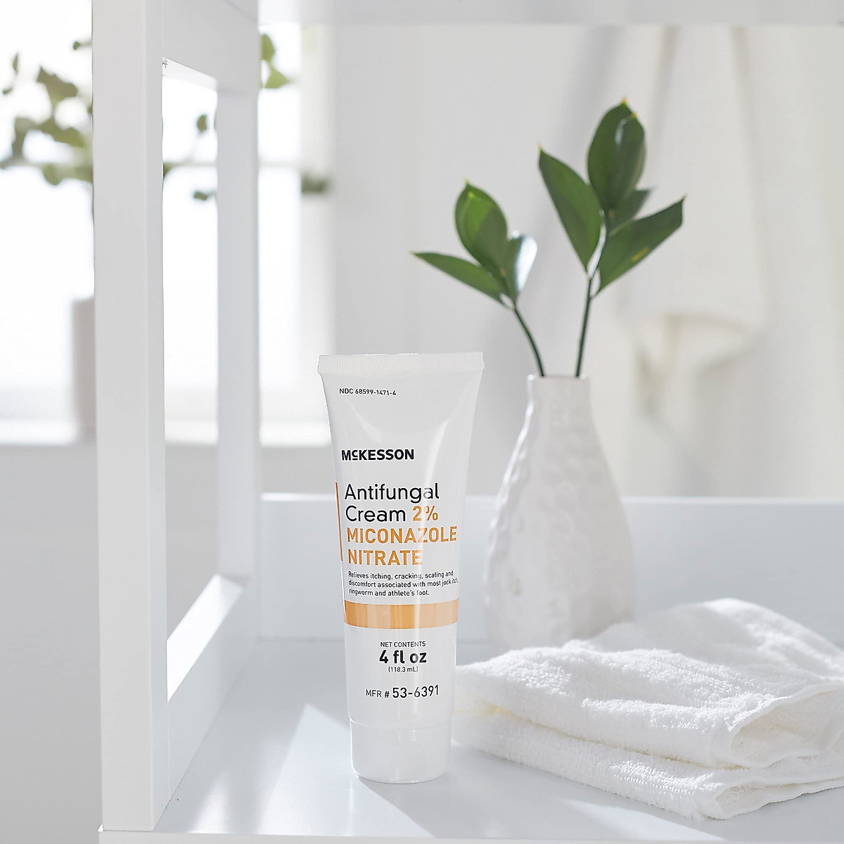 McKesson Antifungal Cream 2% Miconazole Nitrate Cream 4oz Tube (Each), 6391 (Formerly Repara Antifungal Cream)