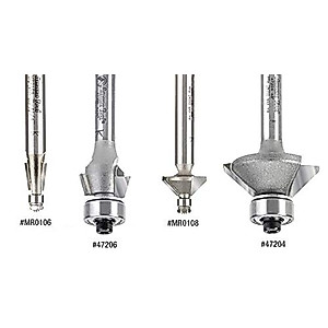 Amana Tool - MR0107 Miniature 22.5° Chamfer with 3/16 Dia Ball Bearing x 1/2 Dia x