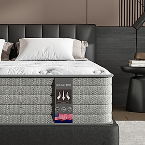 Jum Blueemo Full Size Mattress 12 inch Colchones Full Memory Foam Mattress Full Mattress Hybrid Mattress Medium Firm/Extra Lumbar Support/Fireproof Grade III Anti Pilling/Pressure Relief/Certi PUR-US