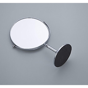 HAIPUTTER Double Sided 3X and 1X Magnifying Makeup Mirror with Stand, 6 in Silver Vanity Swivel Mirrors for Desk Table Standing